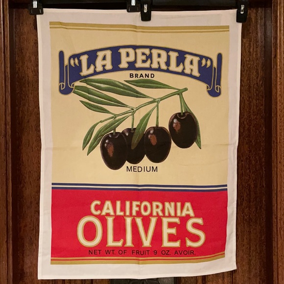 Art | Contemporary Linen Poster Art Celebrating California Olive ...
